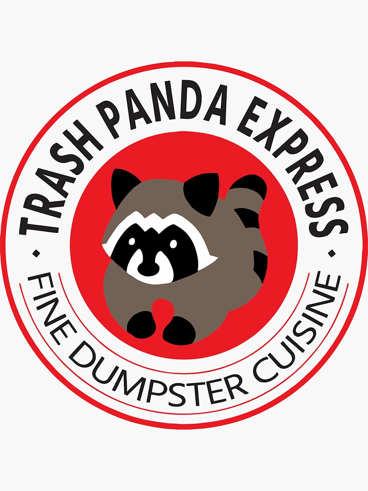 "Trash Panda Express Logo" Sticker for Sale by husdaenhal | Redbubble