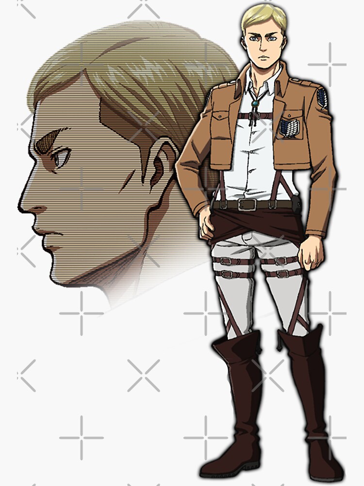 "Attack On Titan Erwin" Sticker by seyd-art | Redbubble