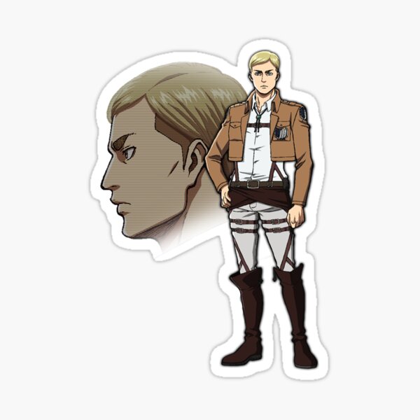 "Attack On Titan Erwin" Sticker by seyd-art | Redbubble
