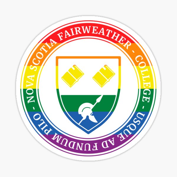"NSFW University Pride Colors" Sticker by DrawsErre | Redbubble