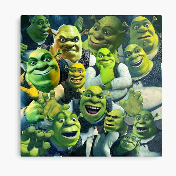 Shrek Metal Prints | Redbubble