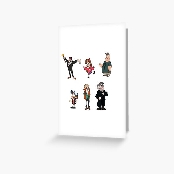 "Gravity Falls 6 in 1 stickers" Greeting Card for Sale by Percy ...