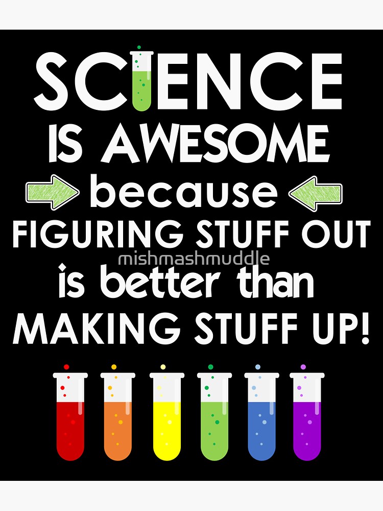 "Science is Awesome" Sticker for Sale by mishmashmuddle | Redbubble