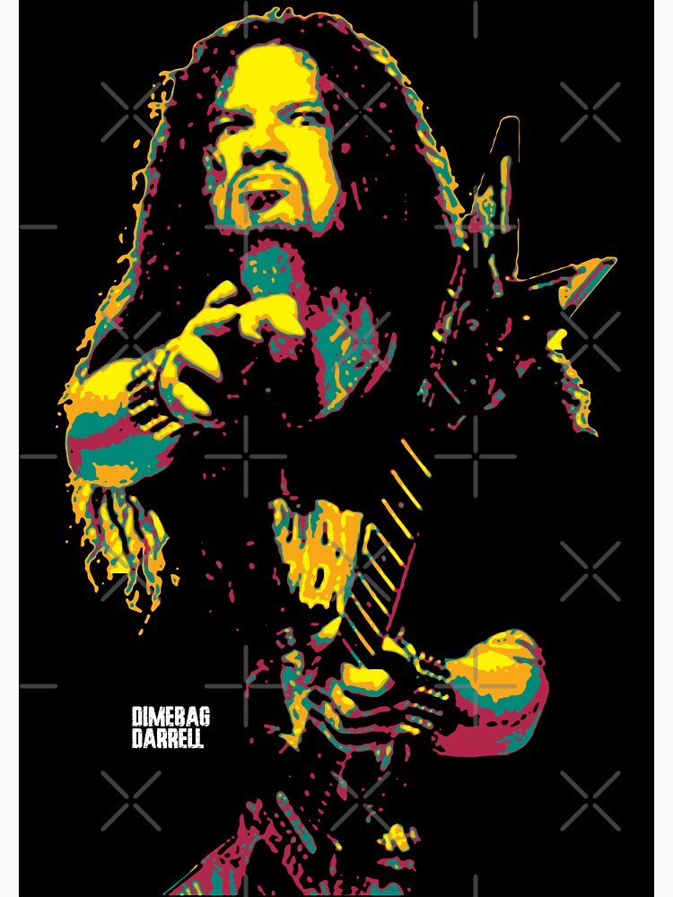 Pegatina «Dimebag Darrell. Diamond Darrell. Darrell Lance Abbott. un ...