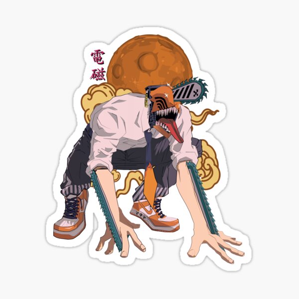 "Danji - Chainsaw Man" Sticker for Sale by reelanimedragon | Redbubble