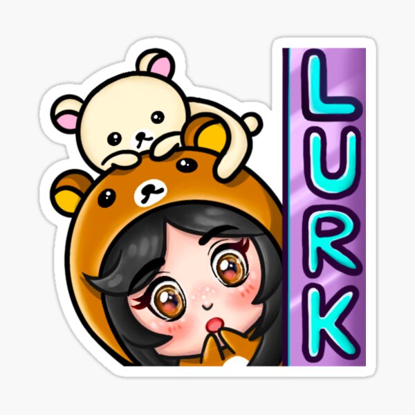 "Bears Lurk Emote" Sticker for Sale by zoejiajia | Redbubble