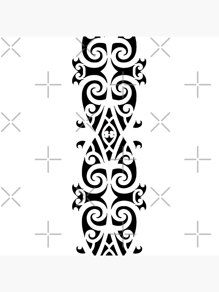 "Black and White Bold Maori Design, Maori Art New Zealand" Art Print by ...