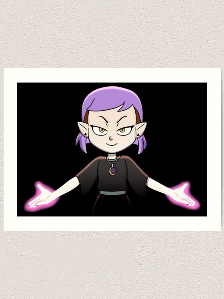 "amity blight updated purple hair intro" Art Print for Sale by ...