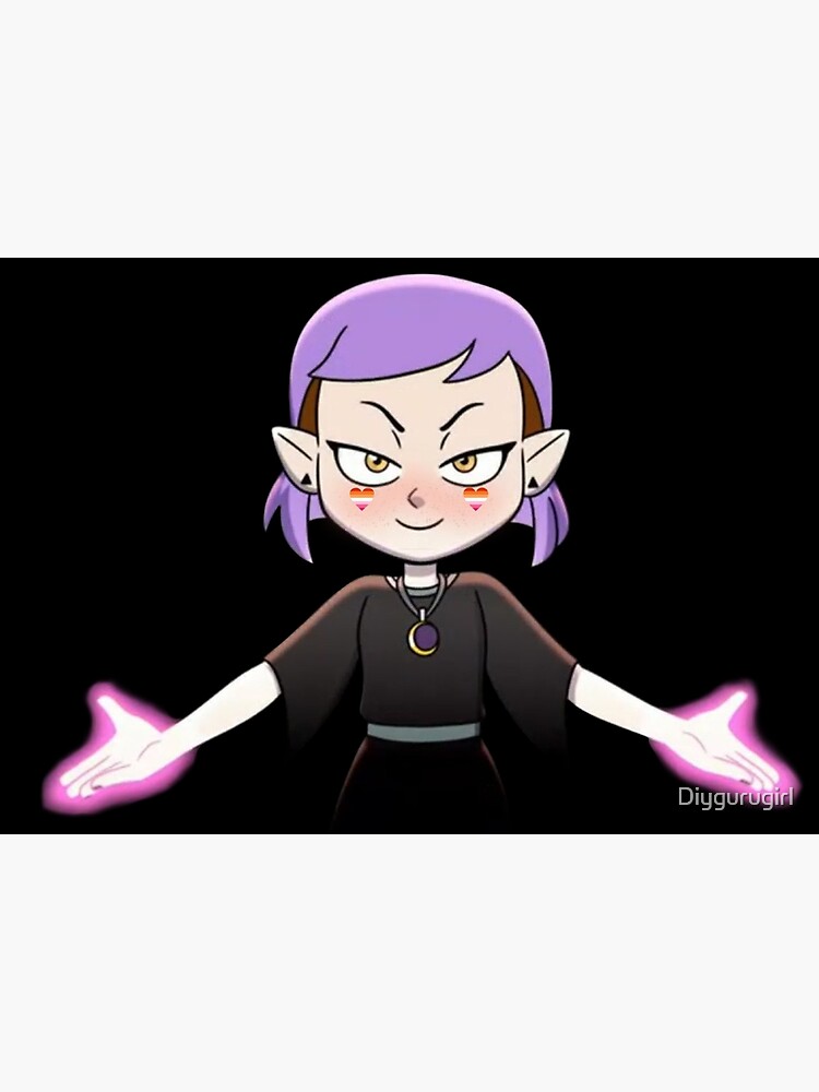 amity blight updated purple hair season two intro Canvas sold by ...