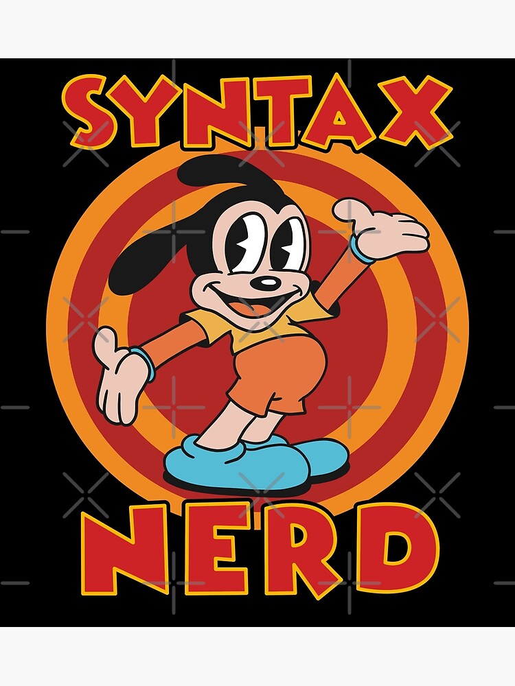Póster «Syntax Nerd - Patología del habla Slp Cute Linguist» de isstgeschichte | Redbubble