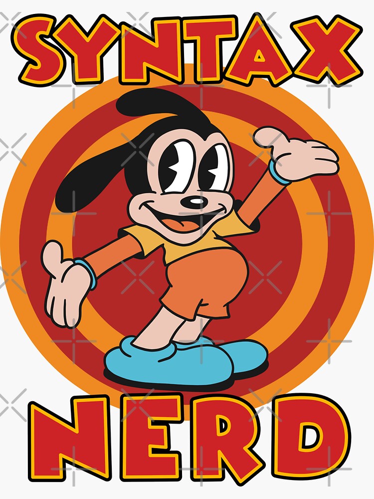 "Syntax Nerd - Cute Linguist Slp Speech Pathology" Sticker for Sale by ...