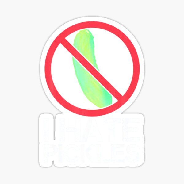 "Meat Lover no Pickles" Sticker by diepvien84usa | Redbubble