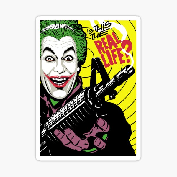 "The Real Life" Sticker for Sale by butcherbilly | Redbubble