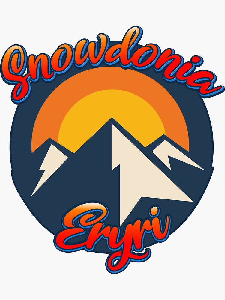 "Snowdonia Eryri" Sticker by BrandyArtSpace | Redbubble