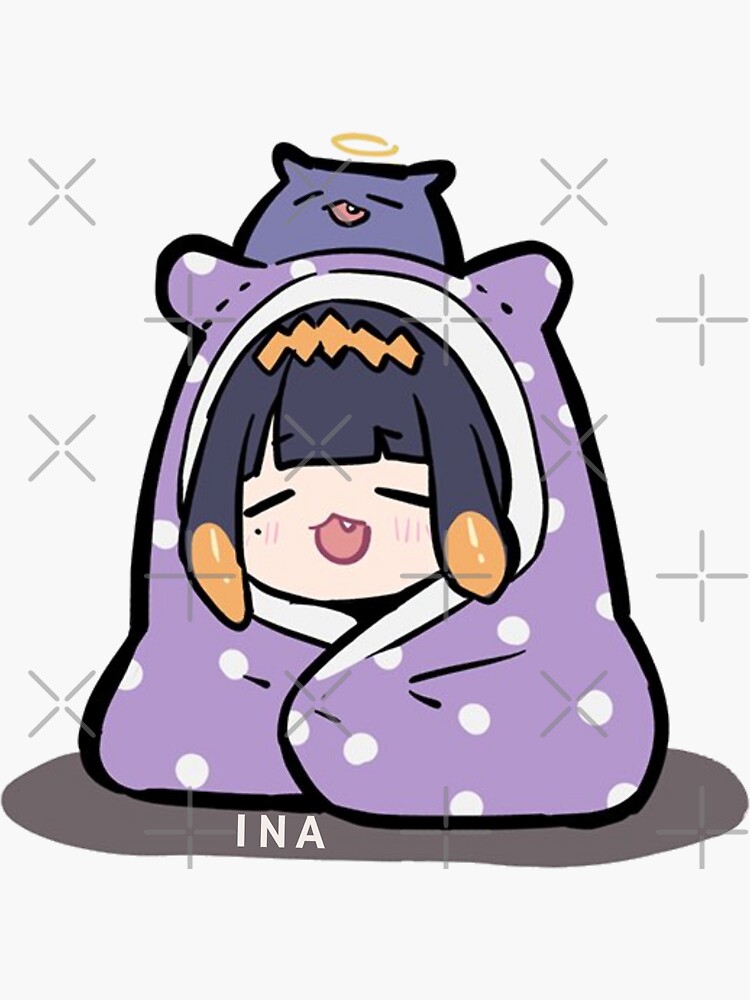 "Ninomae Inanis" Sticker for Sale by Ominomino | Redbubble