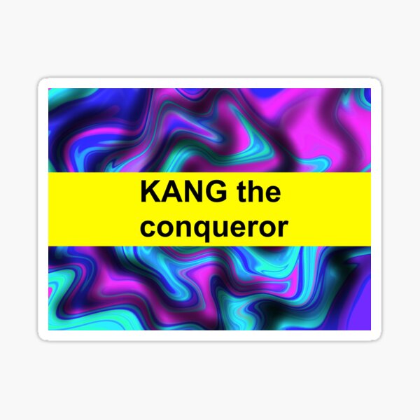"kang the conqueror" Sticker for Sale by SarinaGounden | Redbubble