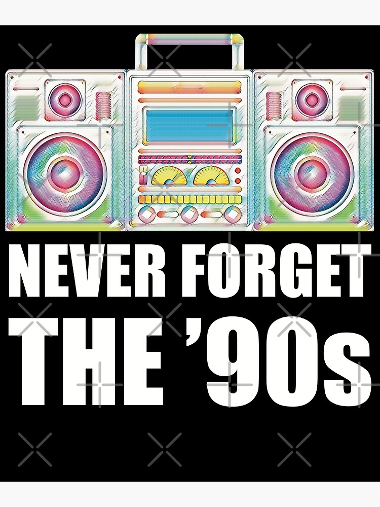 "Never Forget The 90s Vintage Retro Music Cassette Tape Player 1990 s ...