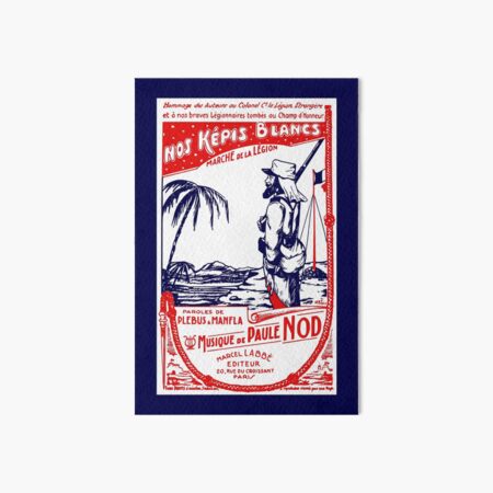 "French Foreign Legion Poster" Art Board Print by sirglennbo | Redbubble