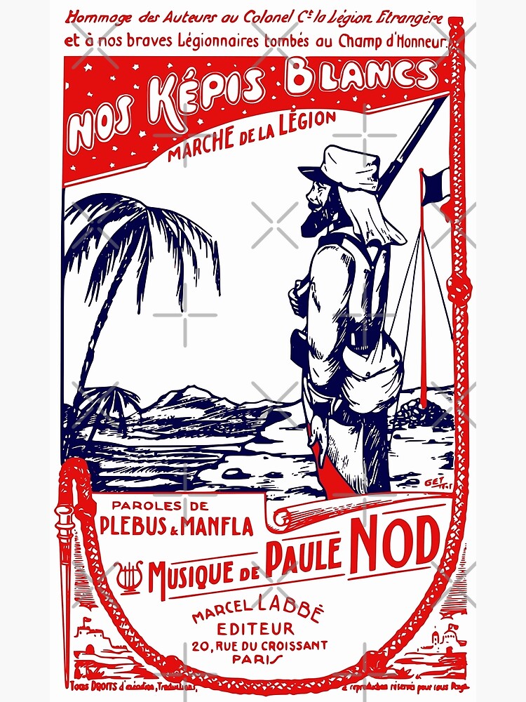 "French Foreign Legion Poster" Poster for Sale by sirglennbo | Redbubble