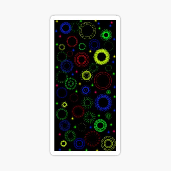 "Neon wheels " Sticker for Sale by AconiteArt | Redbubble