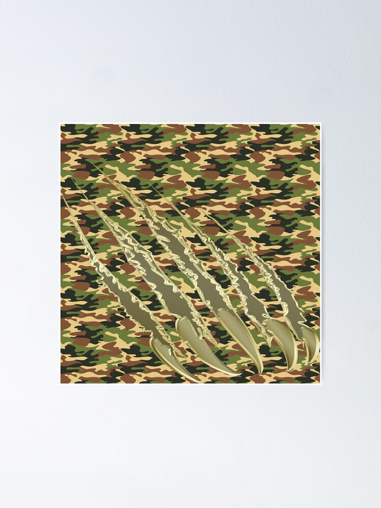 "Gold claw marks" Poster for Sale by MrJean | Redbubble