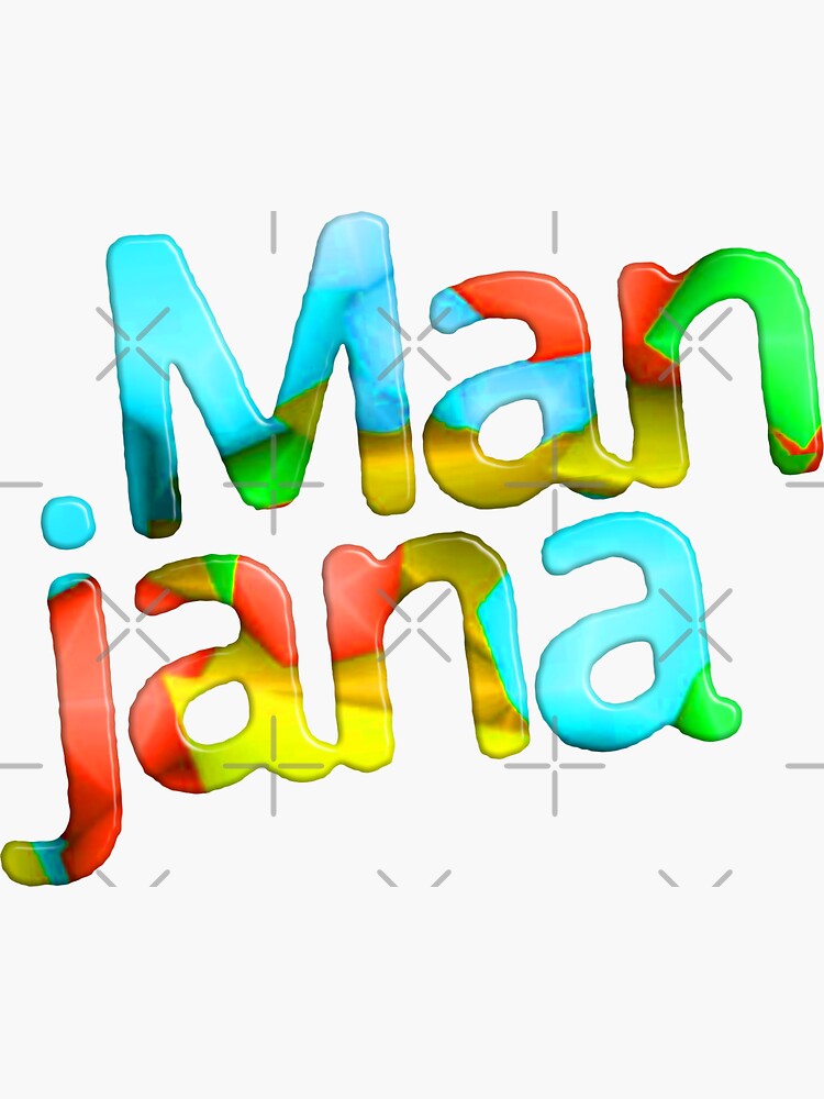 "Manjana" Sticker for Sale by Klementsen | Redbubble