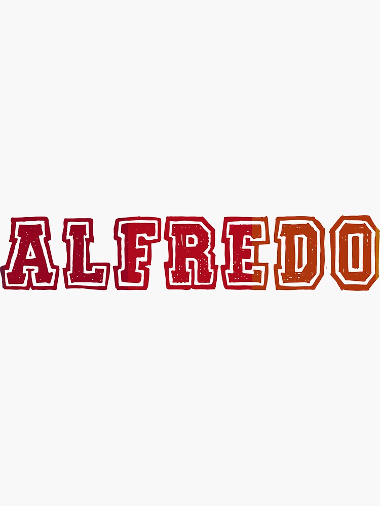 "ALFREDO" Sticker for Sale by ruviogevio | Redbubble