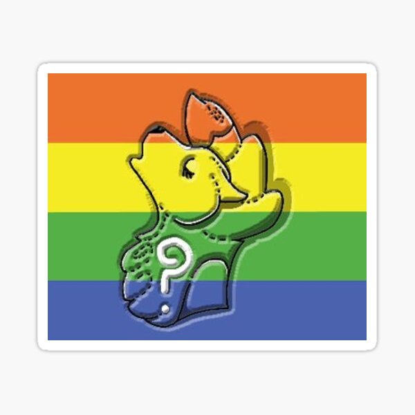 "Questioning Pride Flag" Sticker for Sale by beckyhowling | Redbubble