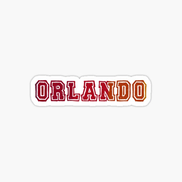 "ORLANDO" Sticker for Sale by ruviogevio | Redbubble
