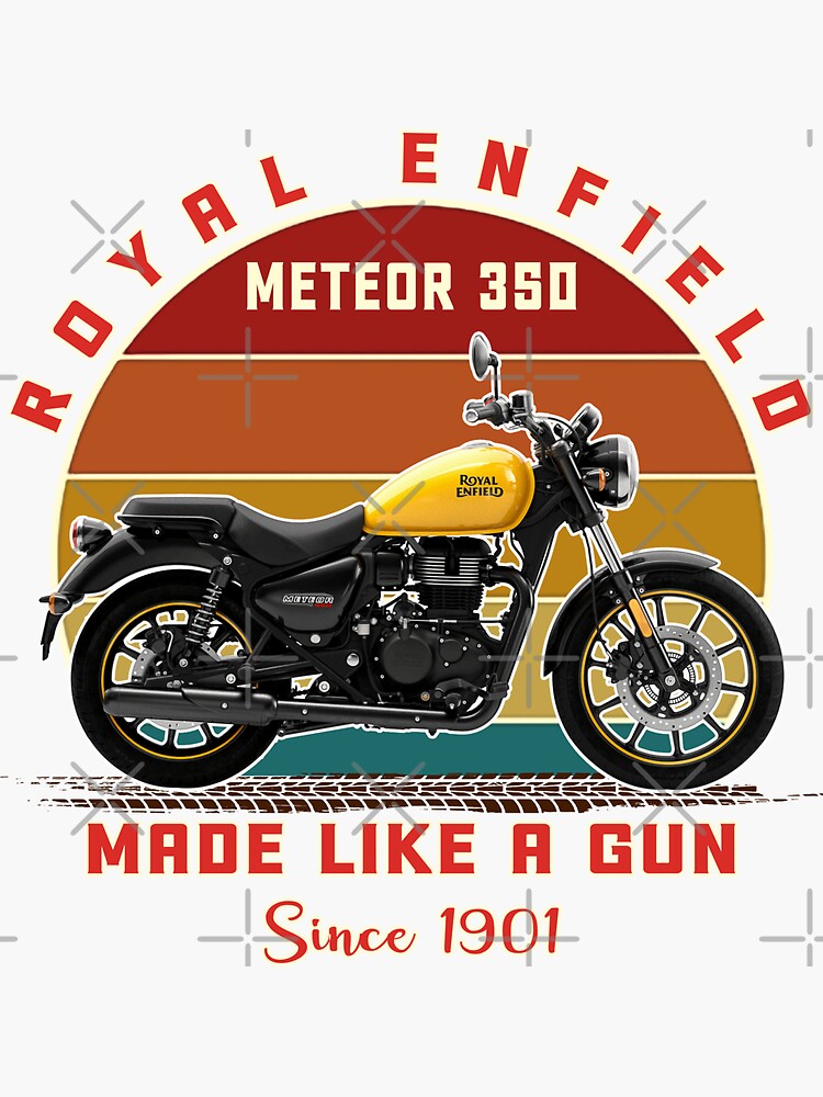 "Designer Apparel and Accessories of RE METEOR 350" Sticker for Sale by ...