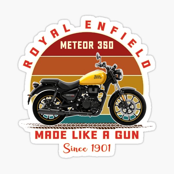 "Designer Apparel and Accessories of RE METEOR 350" Sticker for Sale by ...