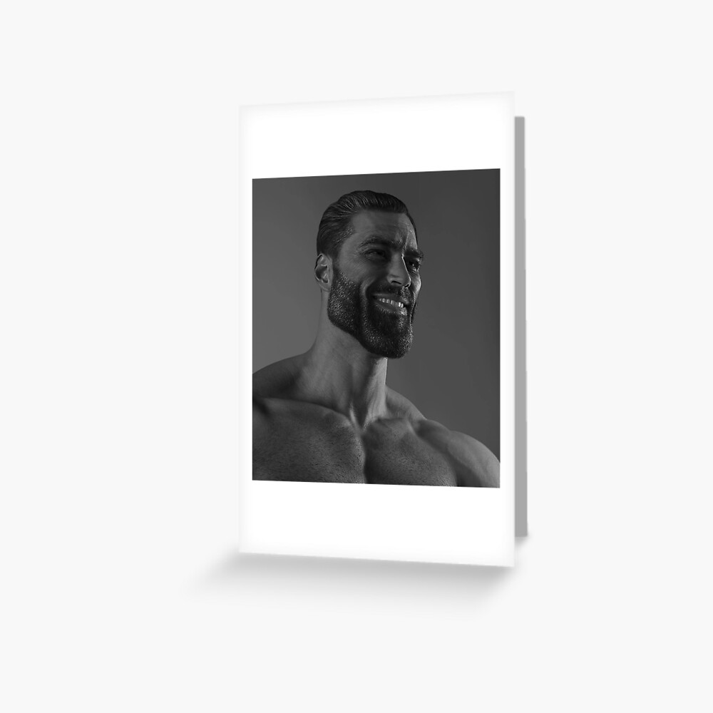 "GigaChad" Greeting Card by Sam-Hasell | Redbubble