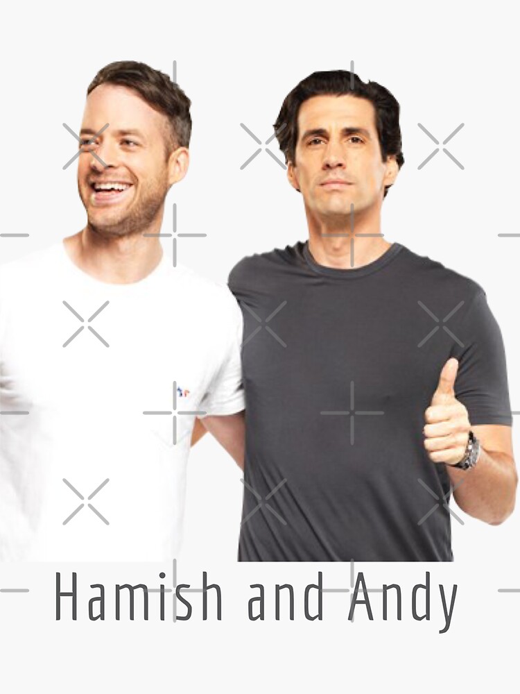 "Hamish and Andy" Sticker by Mariocii | Redbubble