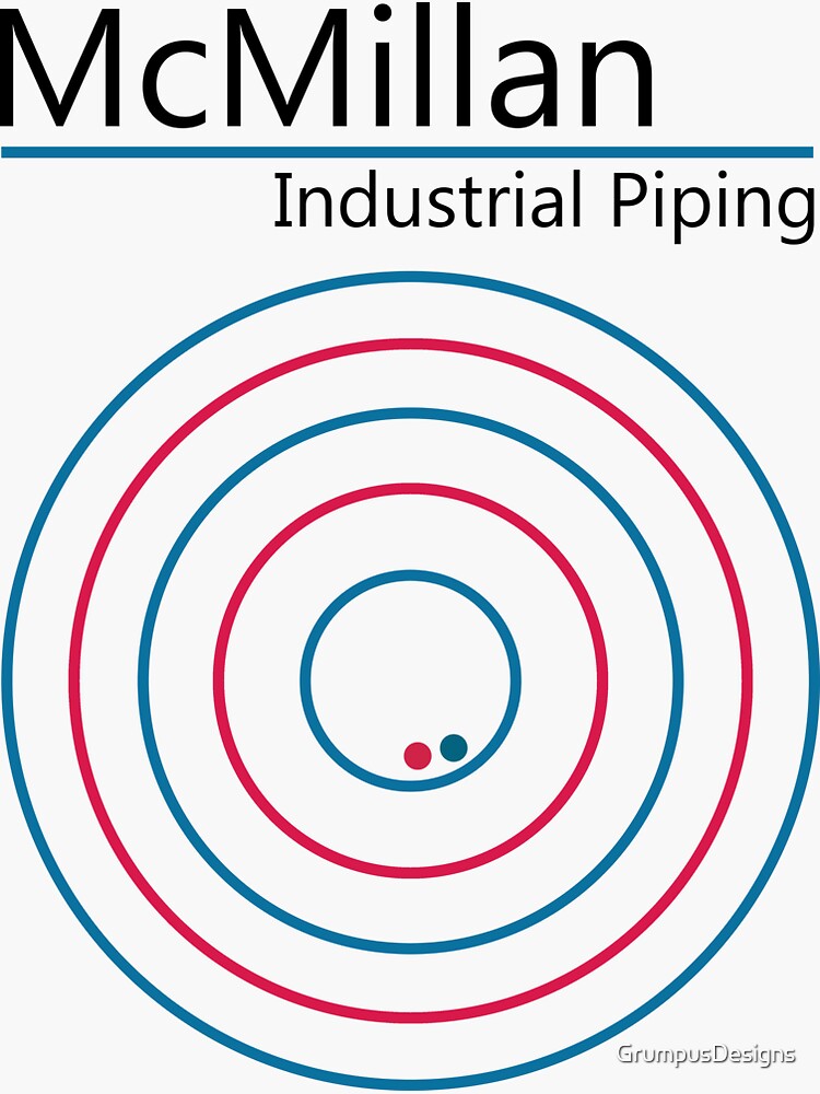 "McMillan Industrial Piping" Sticker by GrumpusDesigns | Redbubble