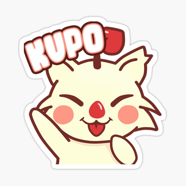 "Kupo" Sticker for Sale by RinoaSeven | Redbubble