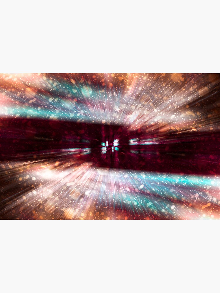 "Red abstract blacklight posters - hypercolor stars nebula" Sticker by ...