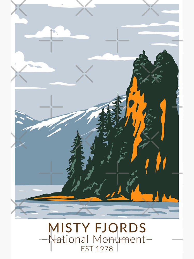 "Misty Fjords National Monument New Eddystone Rock" Sticker for Sale by ...