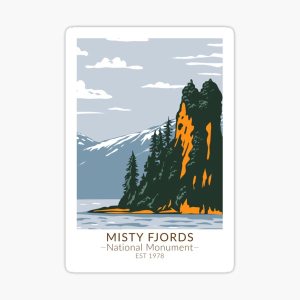 "Misty Fjords National Monument New Eddystone Rock" Sticker for Sale by ...