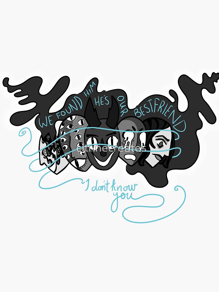 "I dont know you Misfits and Magic Transparent" Sticker by ...