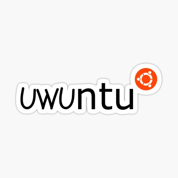 "Uwuntu (kawaii ubuntu)" Sticker for Sale by GonzaloFreire | Redbubble