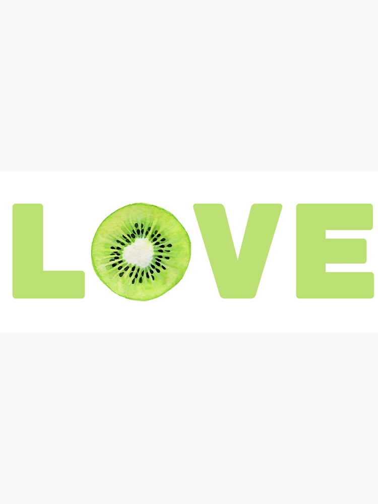 "Kiwi Love word art, kiwi fruit-kiwi love" Sticker for Sale by ...