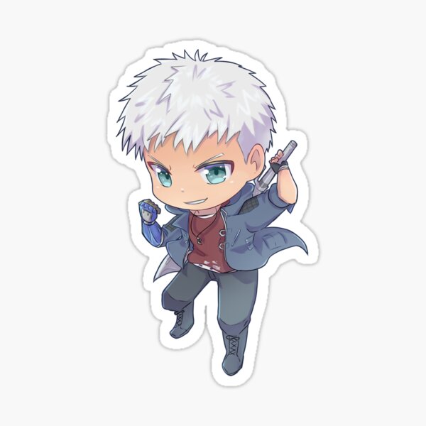 "DMC5 Nero chibi" Sticker for Sale by krowmiums | Redbubble