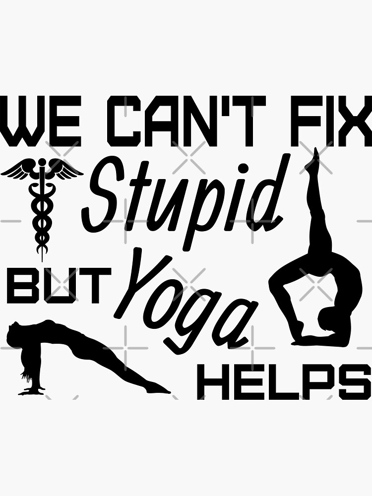 "We Can't Fix Stupid" Sticker for Sale by Sonatablue | Redbubble