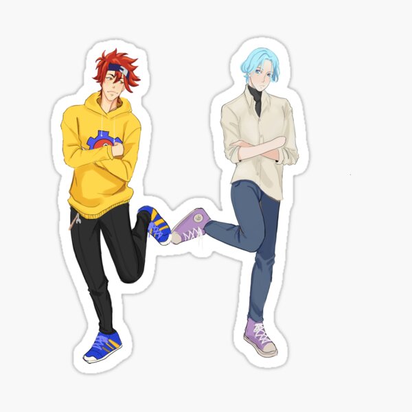 "Reki and langa " Sticker for Sale by kqueenz | Redbubble