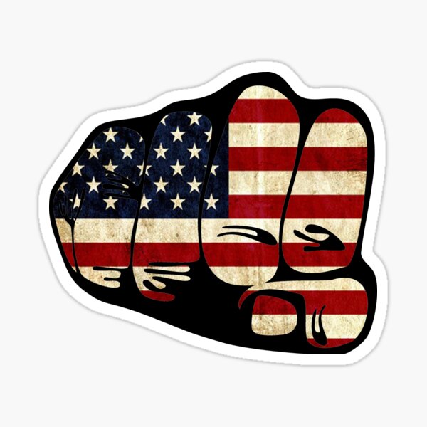 "American fist" Sticker for Sale by P0kker | Redbubble