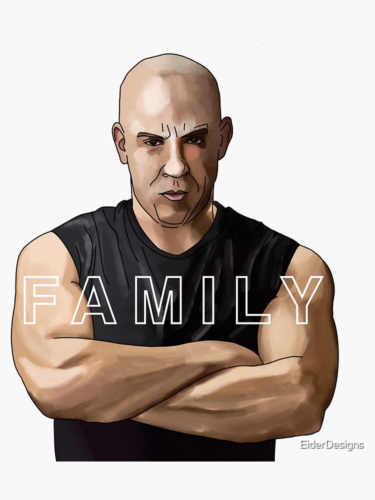 "Dominic Toretto" Sticker for Sale by EiderDesigns | Redbubble