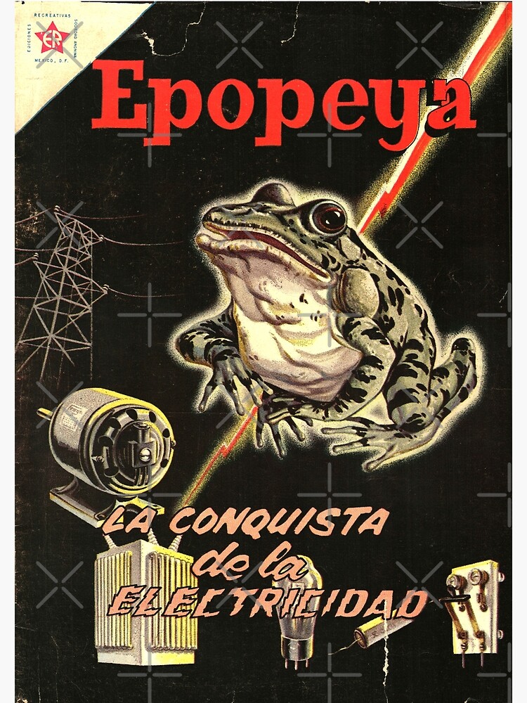 "Electric Frog - Vintage Comic Book Cover" Poster by elevens | Redbubble