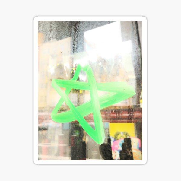 "Green Star of David on bodega window " Sticker for Sale by Swenyando ...