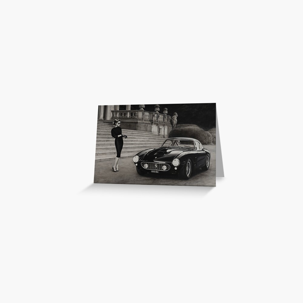 "Miss Ferrari. Ferrari 250 GT Berlinetta passo corto" Greeting Card for ...