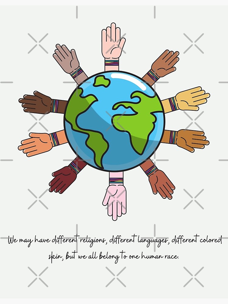 "We are all the same" Poster by Thyanis Santiago | Redbubble